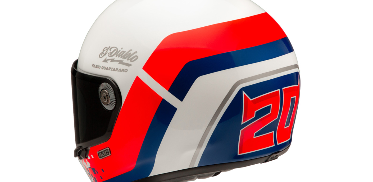 HJC V10 El-Diablo - Casque integral vintage