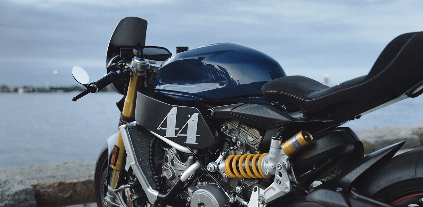 Cafe Racer Panigale 1199 S Ducati par le préparateur Singular Rides