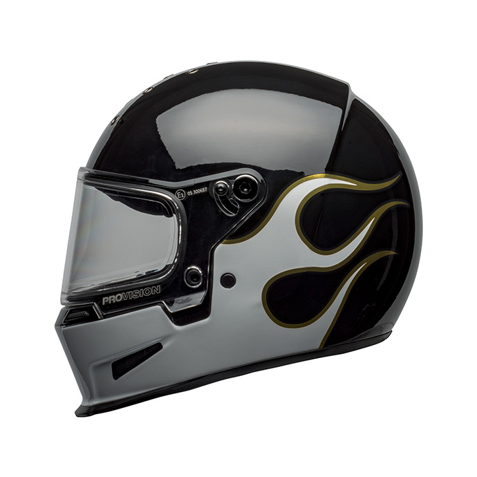 Le Casque Bell intégral vintage : Eliminator Stockwell. Flaming design