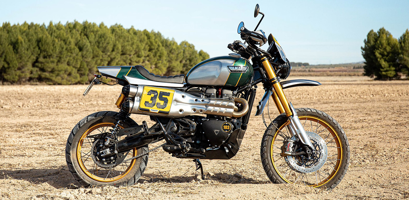 Le Scrambler Dirt-Track Triumph par Tamarit Motorcycles