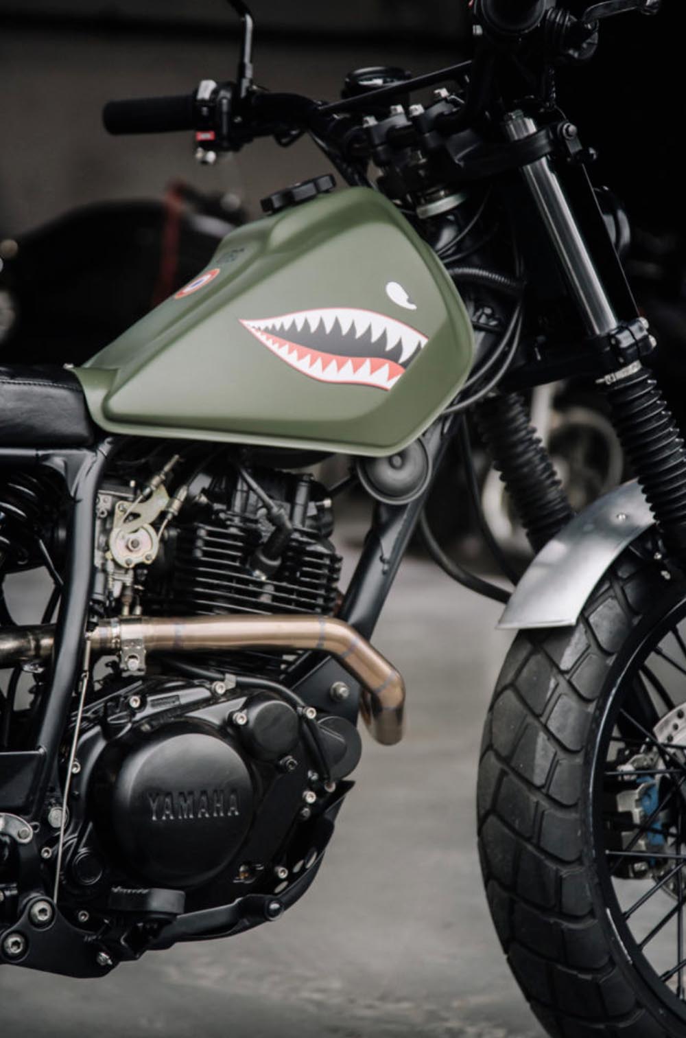 La Yamaha TW 125 custom 2004 par l’atelier Avec